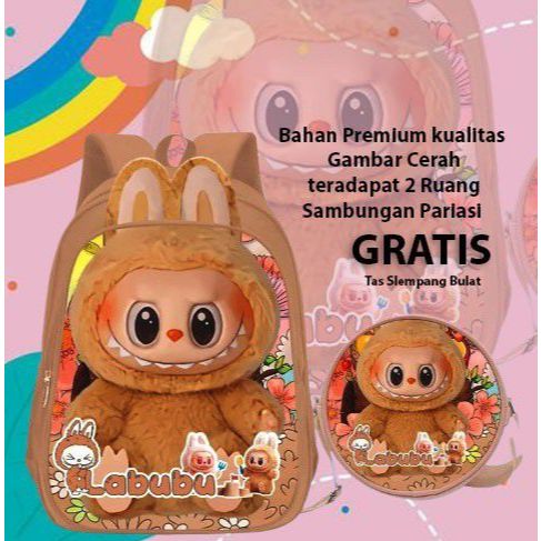 Jual VIRAL LABUBU Banyak Bonus Tas Sekolah Anak Karakter Boneka Labubu ...