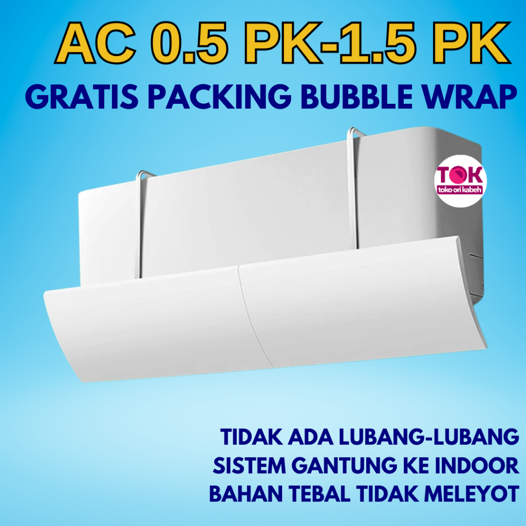 Jual Talang AC Penahan Angin Cover AC Indoor Penghalang AC Kamar ...