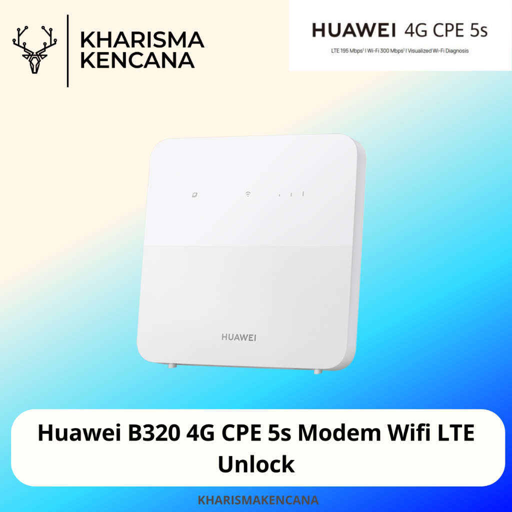 Jual Huawei B320 4G CPE 5s Modem Wifi LTE 195Mbps Wifi 300Mbps Unlock ...