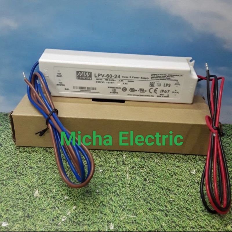 Jual MEAN WELL LPV-60-24 Outdoor/ Trafo Power Supply Mean Well 24V 60W ...