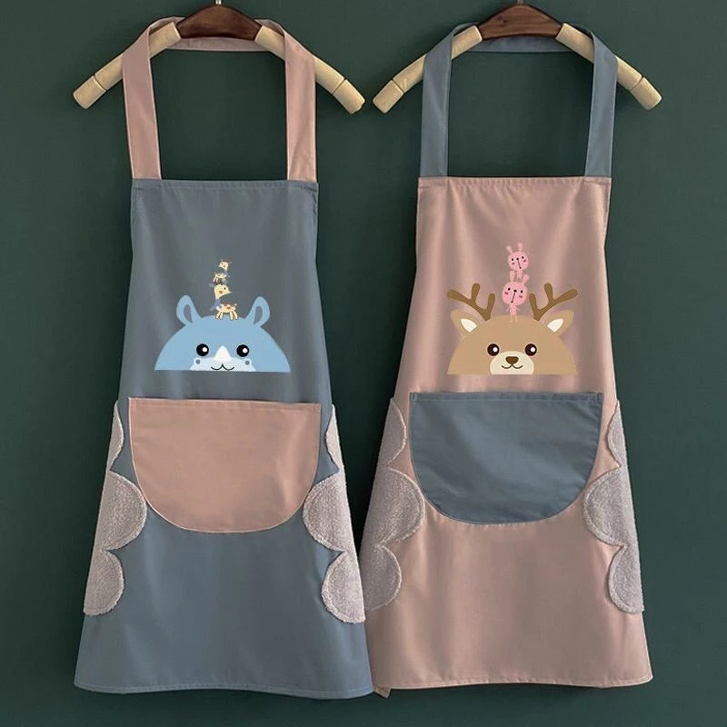 Jual Kain Celemek Masak Kain Kartun Apron Dapur Waterproof Anti Air ...