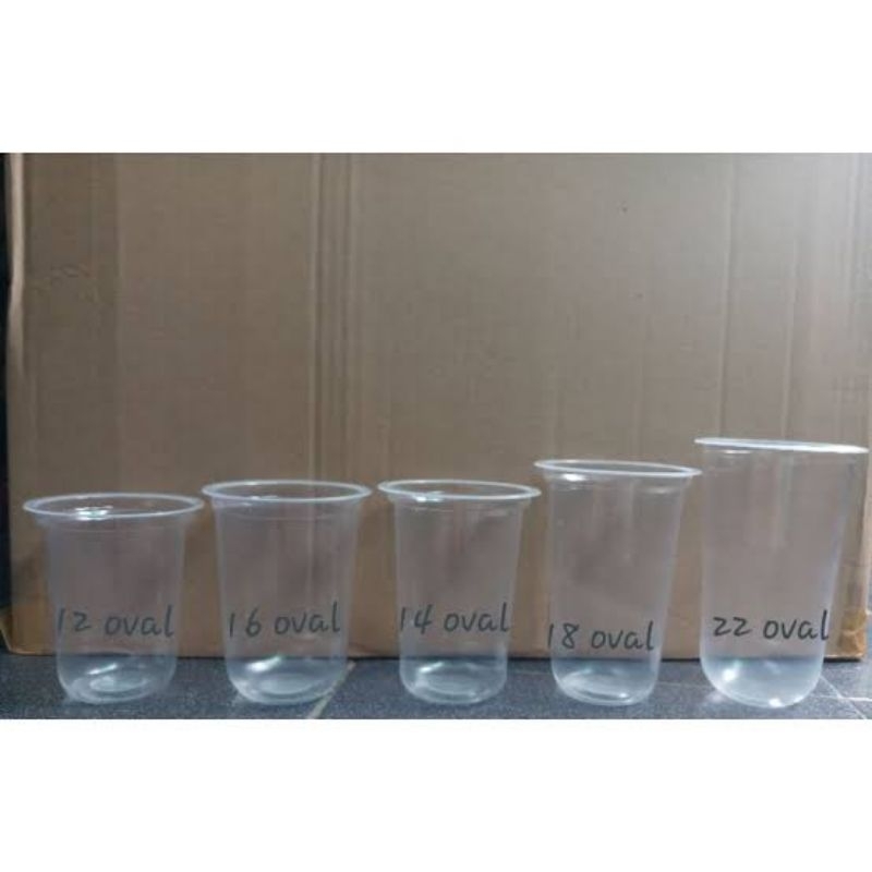 Jual cup minum oval ukuran 14 oz | Shopee Indonesia
