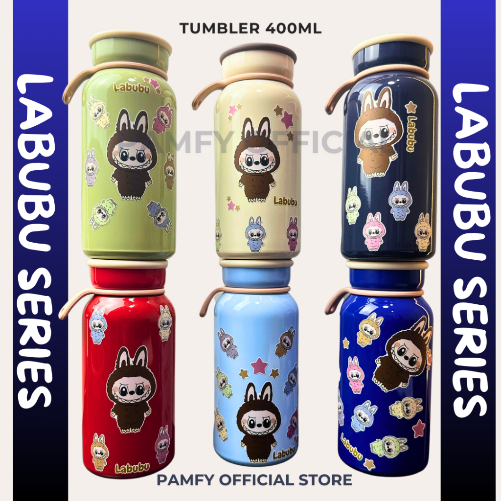 Jual PAMFY Tumbler Labubu Stainless Vacuum 400ml Portable Thermos Botol ...