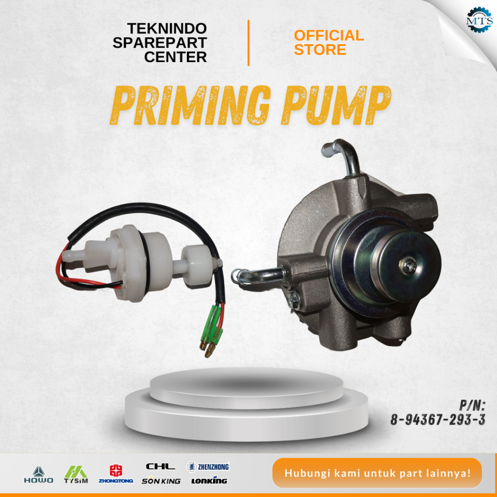 Jual Body (Priming Pump)/hand pump | 8-94367-293-3 | Type Model: SONKING-JAC-CPC30-WS5 | Spec ...