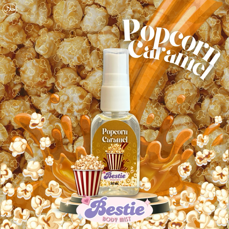 Jual Popcorn Caramel Body Mist 30 ML Unisex Fragrance - BESTIE Official ...
