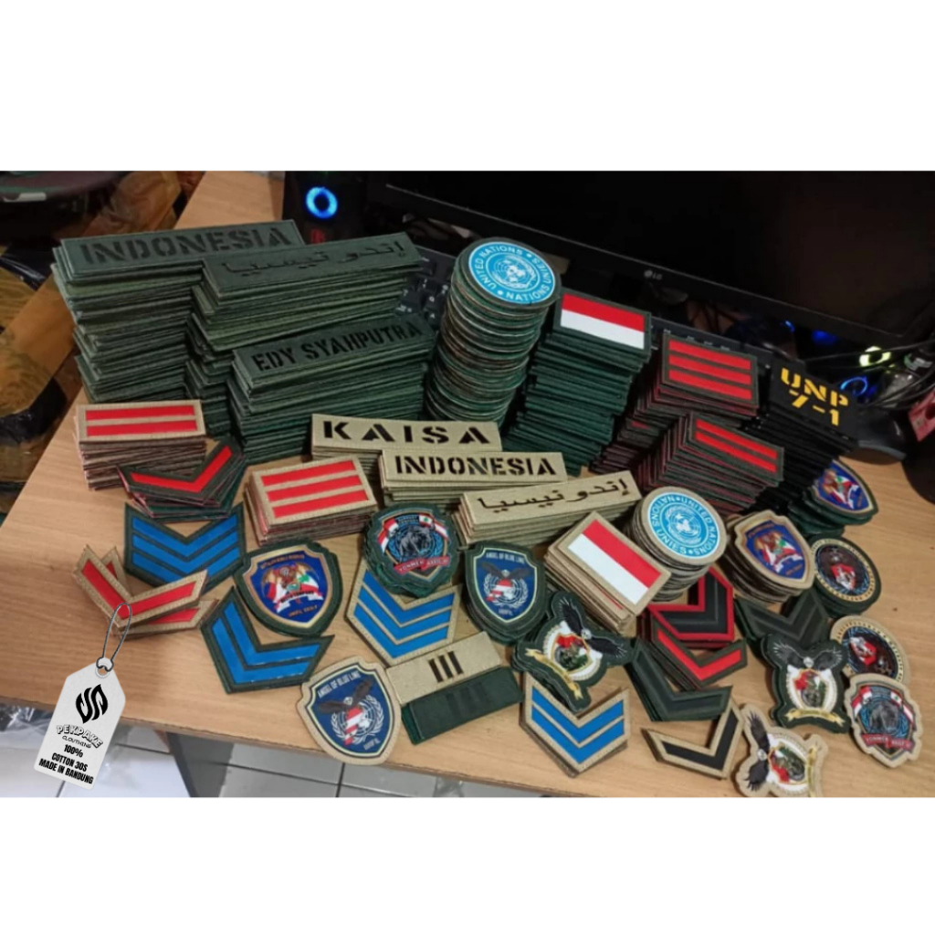 Jual PATCH LASER BEBAS COSTUME LOGO POLISI TNI POL PP NAMA PATCH ...