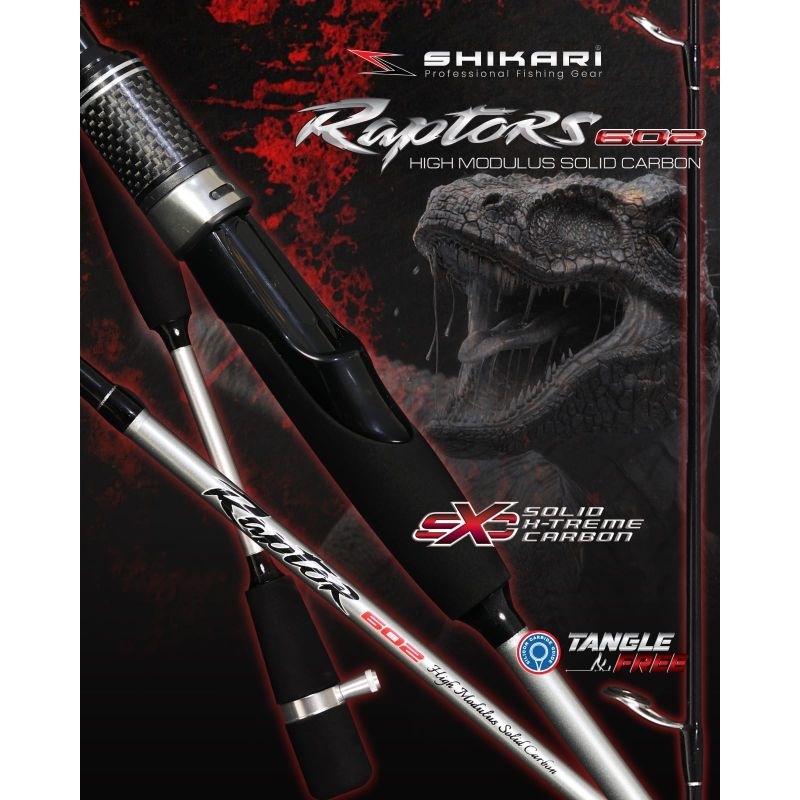 Jual joran pancing shikari raptor js spinning top solid carbon 180 cm ...