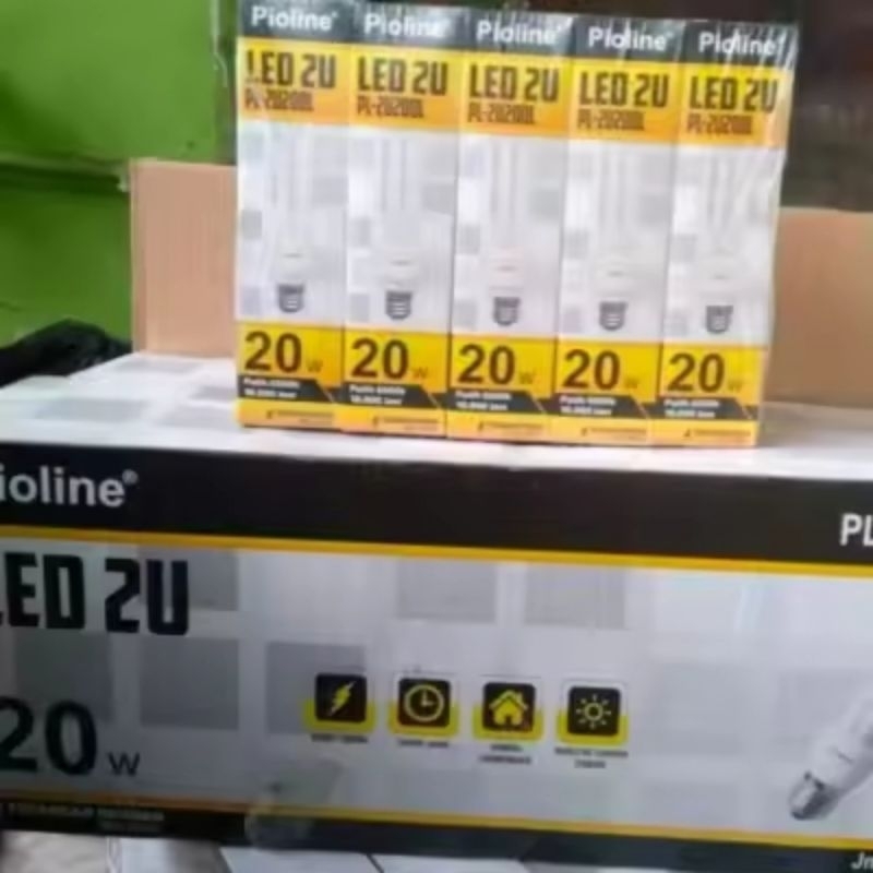 Jual Lampu LED PLC Pioline 2U 20 Watt - Paket 10 Pcs | Shopee Indonesia