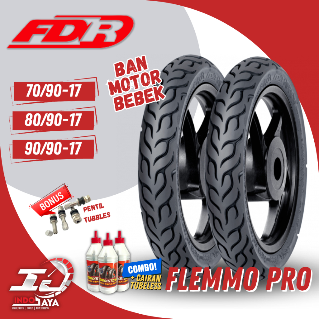 Jual [READY COD] BAN FDR FLEMMO PRO RING 17 / BAN FDR TUBELESS TUBLES ...