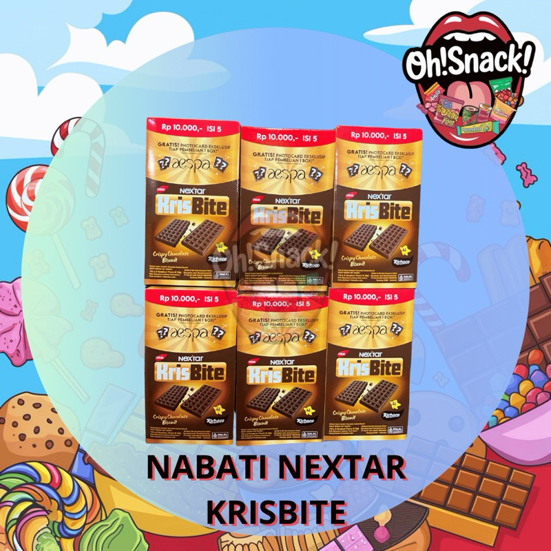 Jual NABATI RICHOCO NEXTAR KRISBITE CRISPY CHOCOLATE BISCUIT 1 KOTAK ...