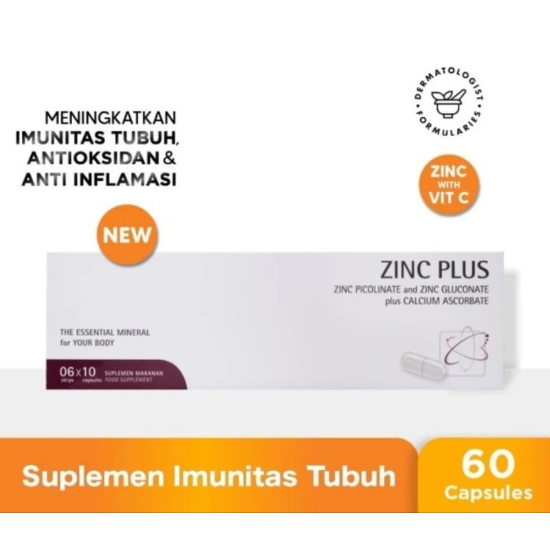 Jual Zinc Plus - Suplemen Zinc & Calsium - kapsul - mengatasi jerawat ...