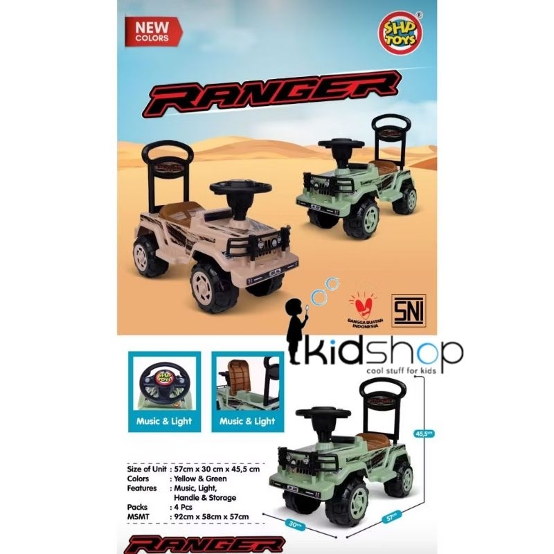 Jual [KID] Mainan Mobil Dorong Anak Ride On Tolo Car Roda Empat (4 ...