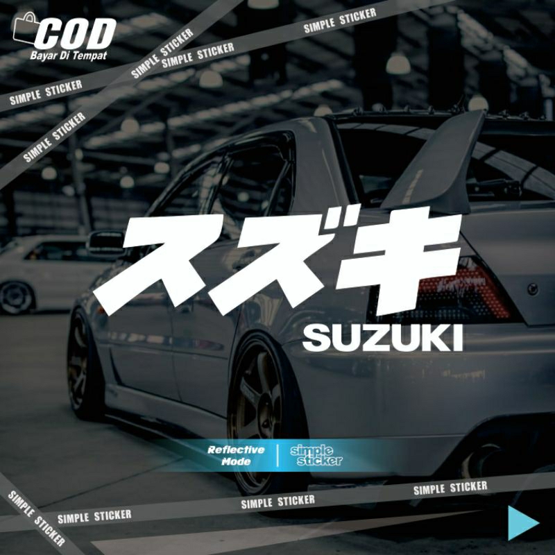 Jual sticker suzuki jepang | stiker SUZUKI kanji | sticker cutting ...
