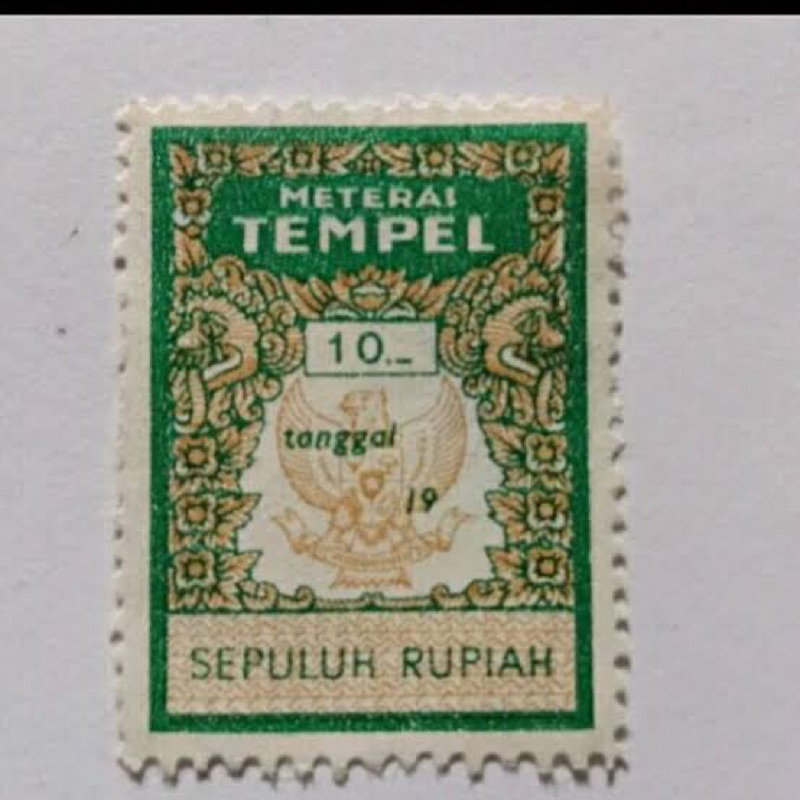Jual Materai 10 Rupiah Tahun 1976 1977 1978 1979 1980 Perangko Matrai ...