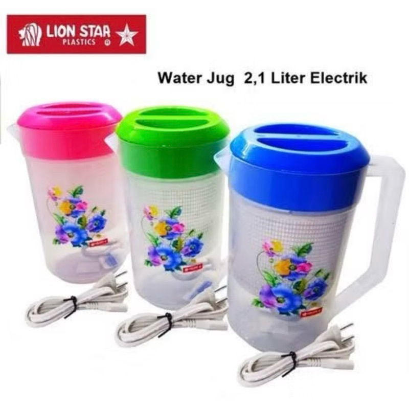 Jual TEKO LISTRIK ESKAN WATER JUG PEMANAS AIR LISTRIK 2,1 LITER LION STAR | Shopee Indonesia