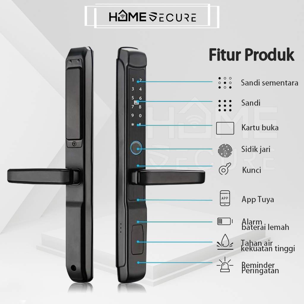 Jual Smart Door Lock Untuk Sliding Door - Smart Lock Pintu Almunium ...