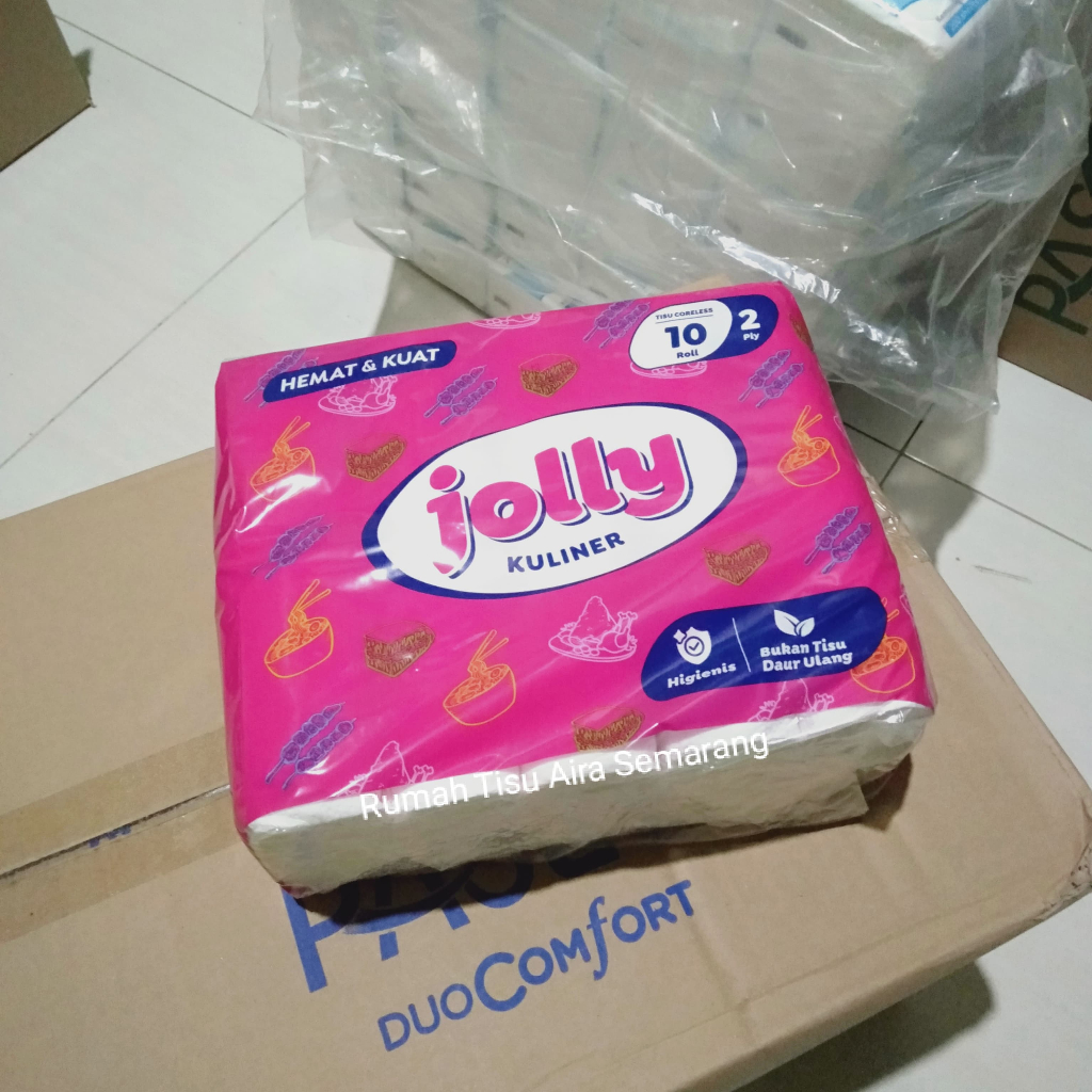 Jual Jolly Coreless kuliner tisu makanan tissue gulung tanpa tulang ...