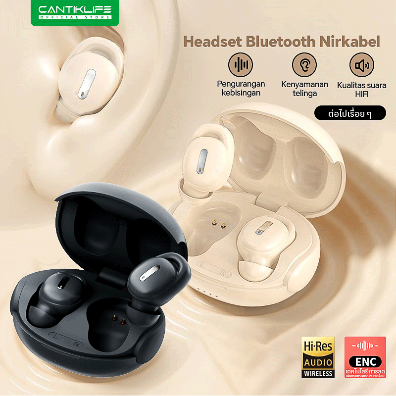 Jual 𝟭𝟬𝟬%𝗢𝗥𝗜 J9 Bluetooth Headphone TWS In-ear Noise-cancelling Sleep ...