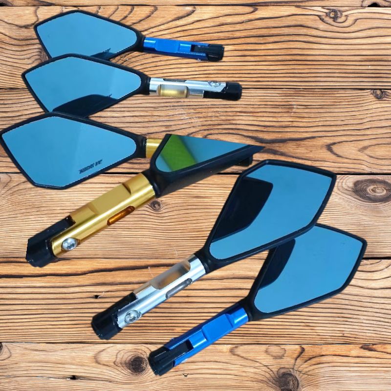 Jual SPION TOMOK V5 DAUN LEBAR TANGKAI CNC KACA BIRU UNIVERSAL NMAX ...