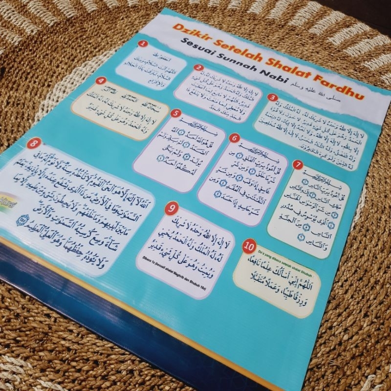 Jual poster dzikir sesudah sholat fardu spanduk dzikir | Shopee Indonesia