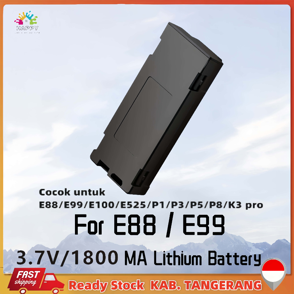 Jual （COD) high-capacity Baterai Cadangan Ori untuk drone E99/E88/E100/P1/P3/P5/P8/K3 Pro 3.7V ...