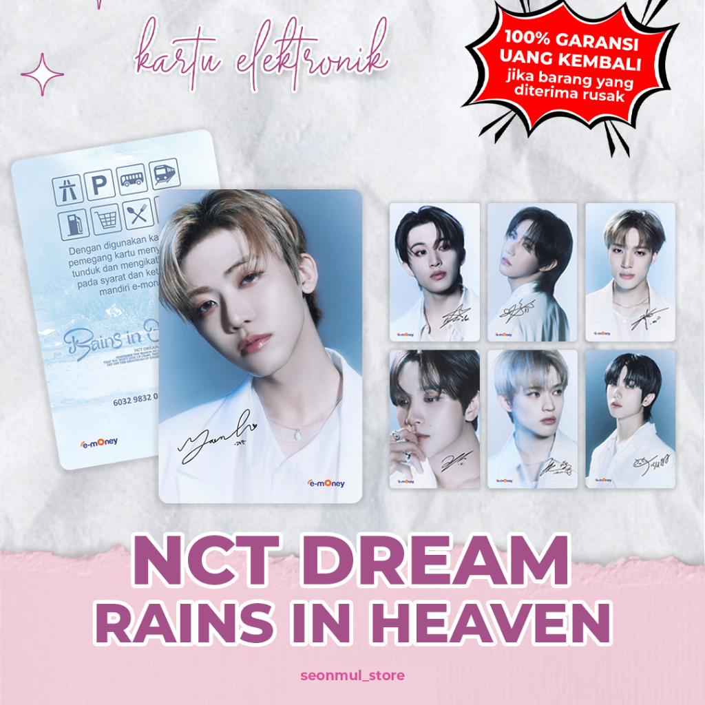Jual EMONEY NCT DREAM RAINS IN HEAVEN / BRIZZI FLAZZ TAPCASH TAP CASH ...