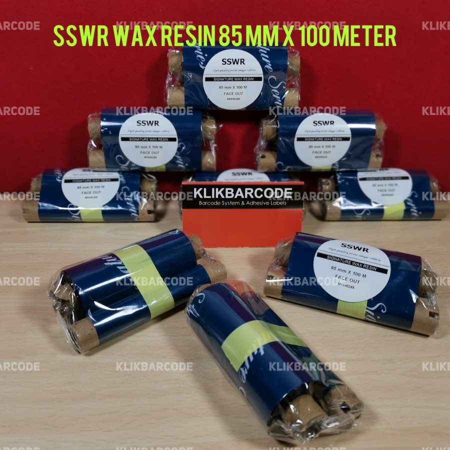 Jual CARBON RIBBON BARCODE SONY DNP WAX RESIN SSWR 85 X 100 METER CORE ...