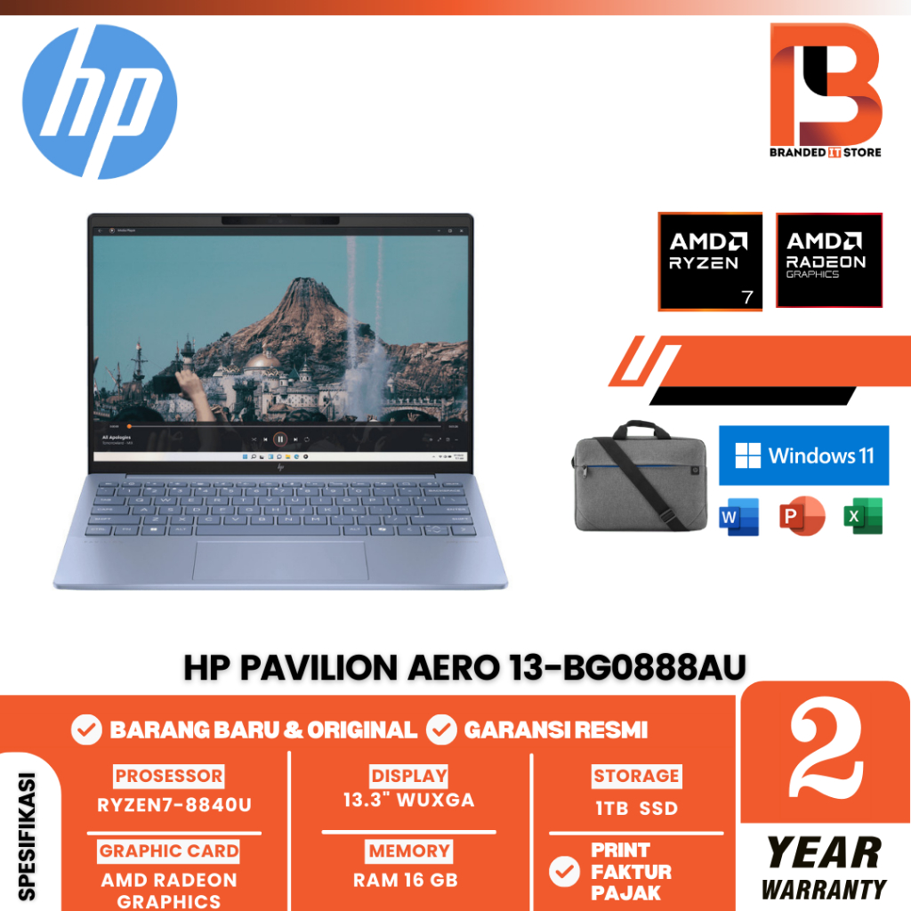 Jual Laptop HP AERO 13-BG0777AU/AERO 13-BG0888AU - 13.3"WUXGA/ RYZEN7 ...