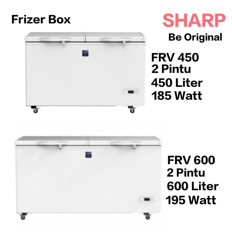 Jual Frizer Sharp Dua Pintu FRV 600 Dan FRV 450 Kapasitas 600 Liter Dan ...