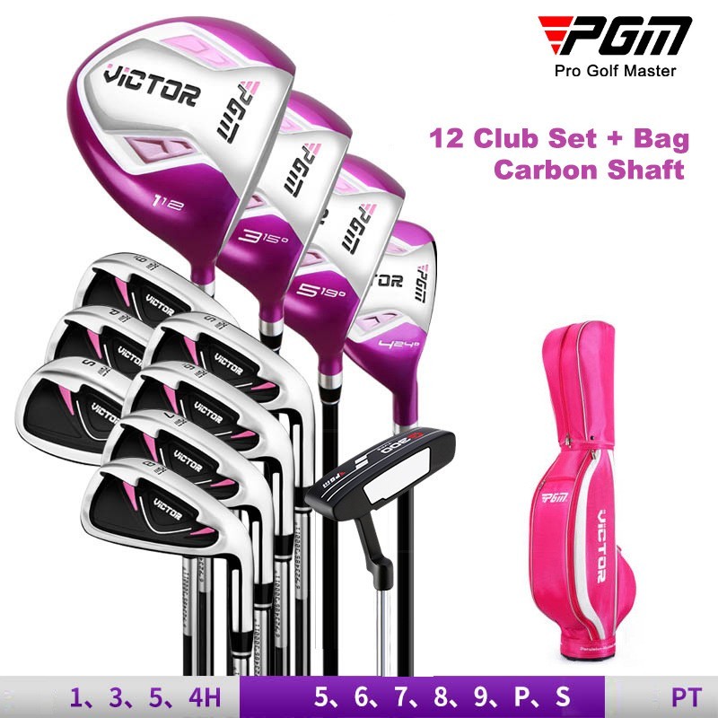 Jual PGM LTG007 Ladies Stick Golf 12 Club Set With Bag Stik Wanita ...