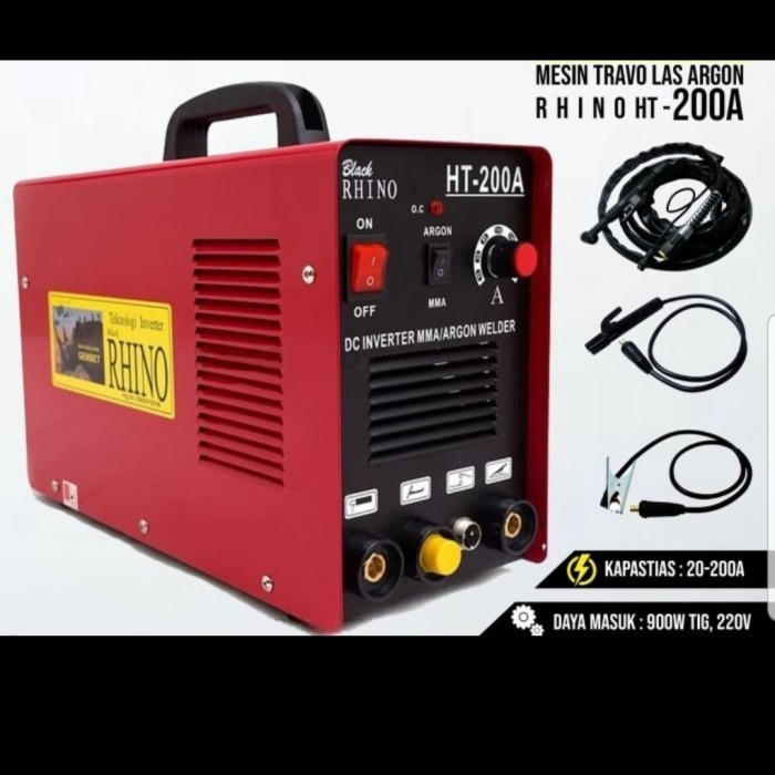 Jual Mesin Las RHINO / Inverter RHINO TIG 200 Trafo Las Argon Tig200A 200 A | Shopee Indonesia