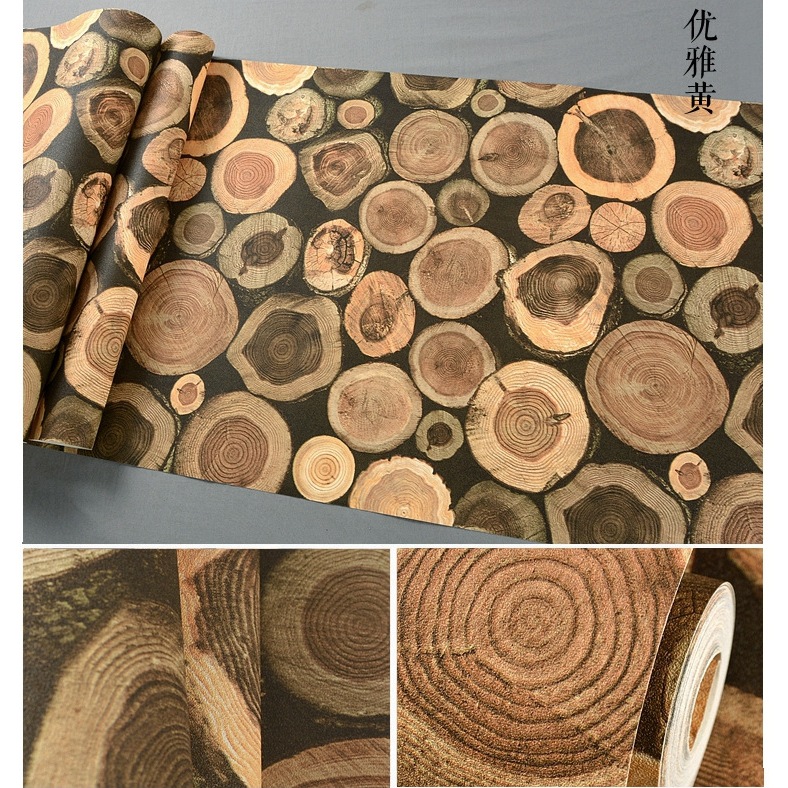 Jual Wallpaper Dinding Kayu Tumpuk 9m s/d 10m X 45cm | Shopee Indonesia