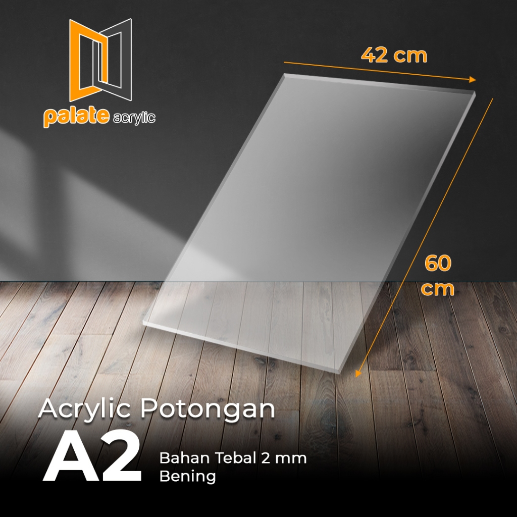 Jual AKRILIK POTONGAN A2 2MM / ACRYLIC A2 | Shopee Indonesia