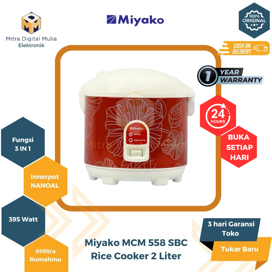 Jual Miyako MCM 558 SBC Magic Com Nanoal 2 Liter | Shopee Indonesia