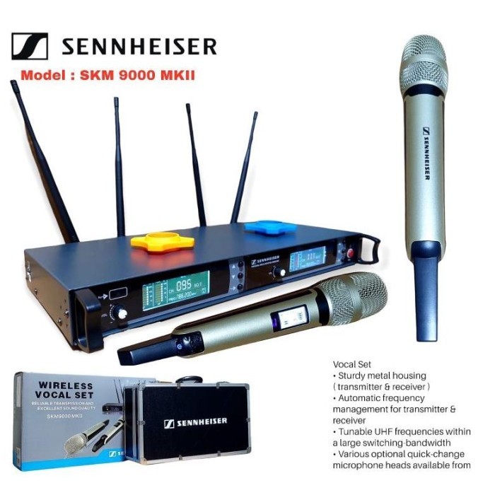 Jual Mic Wireless Sennheiser SKM 9000 9045 SKM9000 FREE KOPER ...