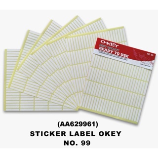 Jual Label Sticker OKEY Self Adhesive Labels No 99 (1 pad isi 7 lembar ...