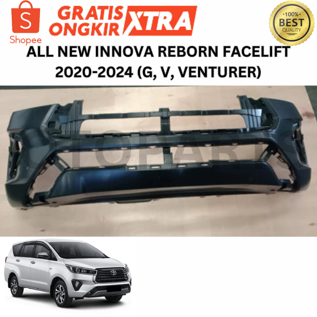 Jual (OEM MALAYSIA) BUMPER BEMPER DEPAN INNOVA REBORN FACELIFT TIPE G V ...