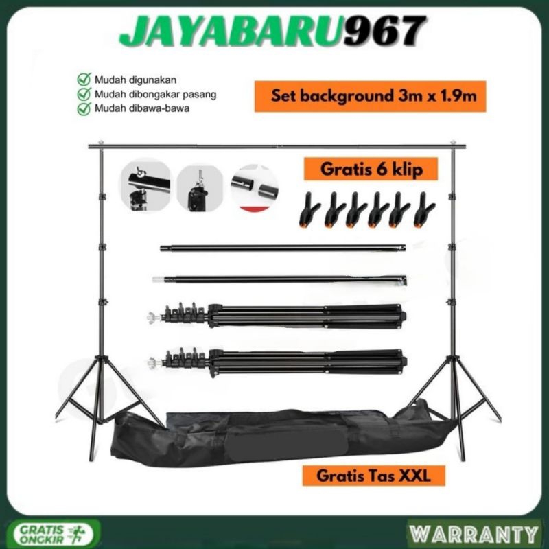 Jual PAKET STAND BACKGROUND STUDIO FOTO BACKDROP TIANG | Shopee Indonesia