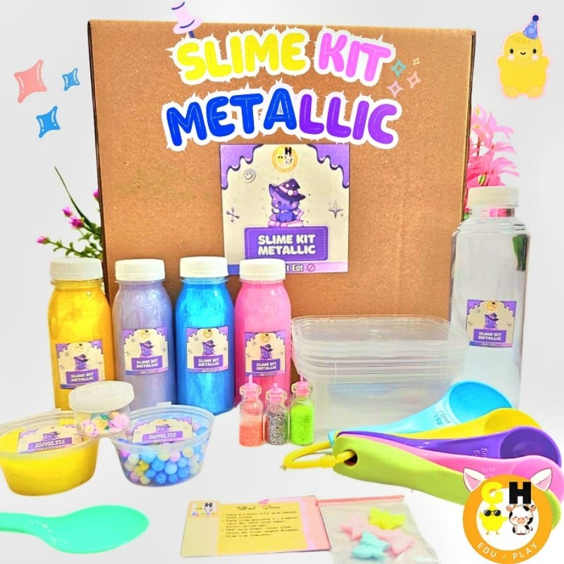 Jual Slime Kit Metallic Magic DIY Mainan Edukasi Tofu Slime by ...