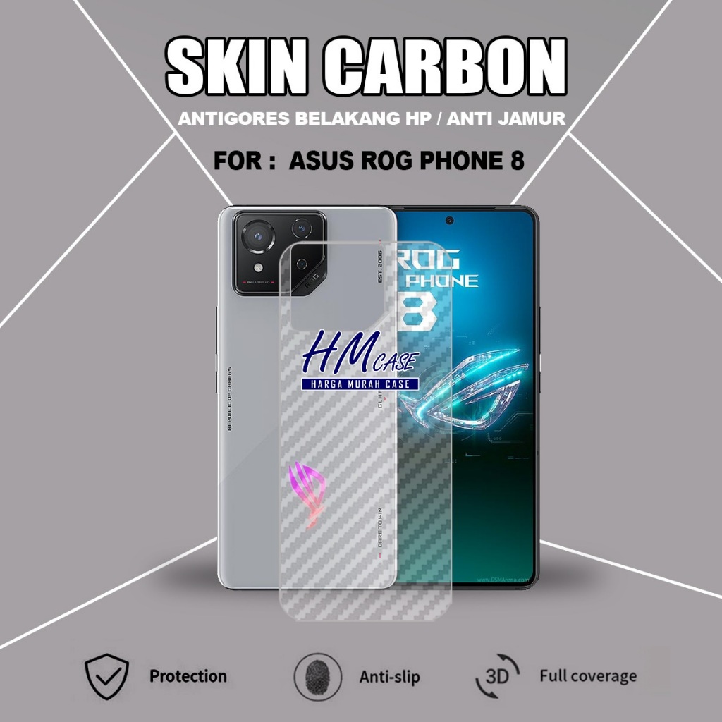 Jual Asus Rog Phone 8 Skin Carbon 3D Antigores Skin Carbon Asus Rog ...