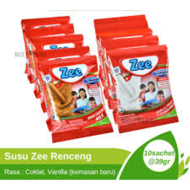 Jual Zee Susu rasa Swizz Chocolate/Vanila Renceng (10 sachet x 38 gr ...