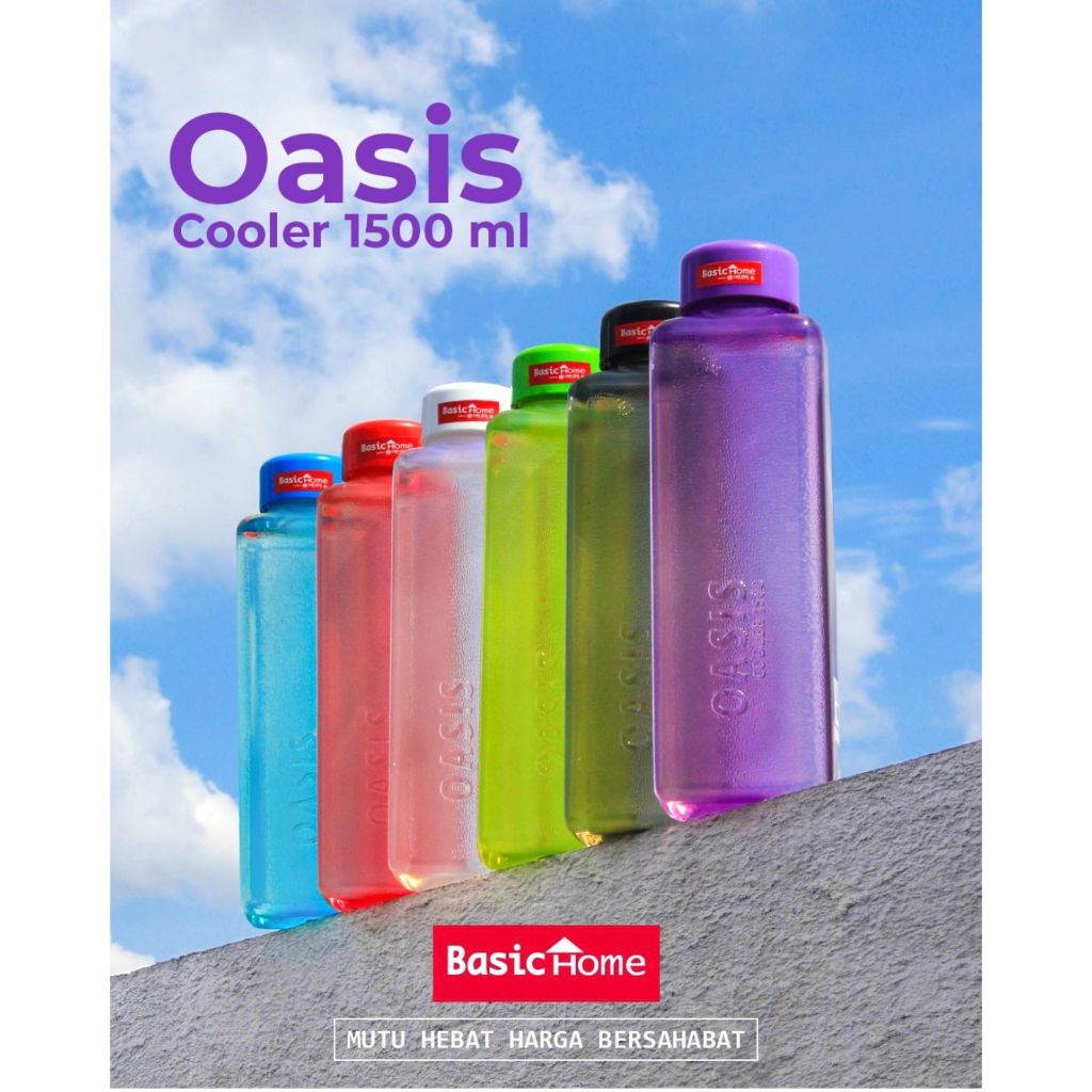 Jual BOTOL AIR PLASTIK/ BOTOL KULKAS/ COOL POT BASIC HOME LION STAR OASIS COOLER BNN-1 1.5 LITER ...