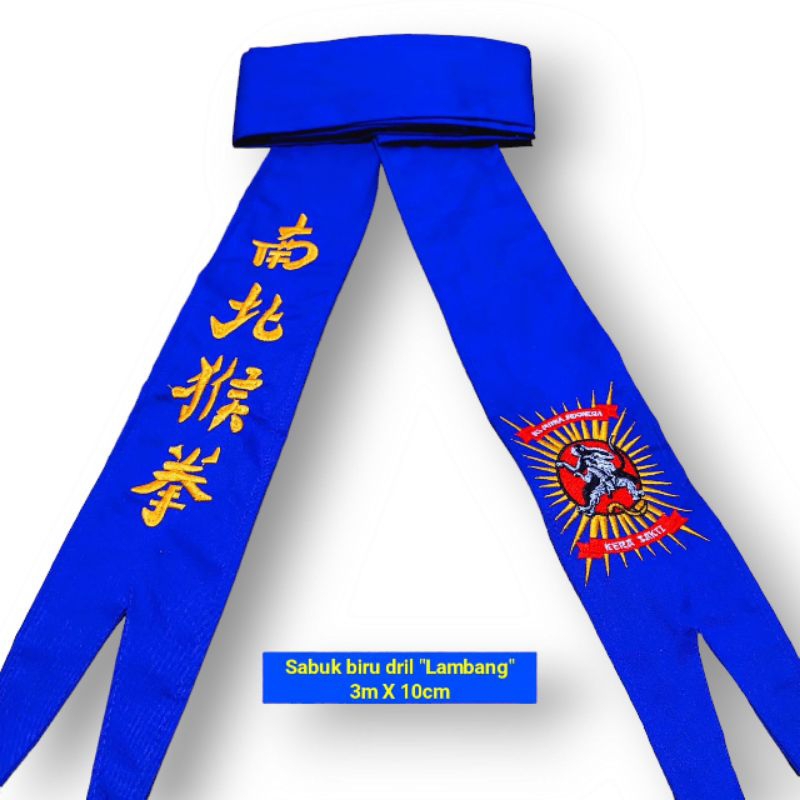 Jual SABUK biru 3meter bordir bahan dril kera sakti | Shopee Indonesia