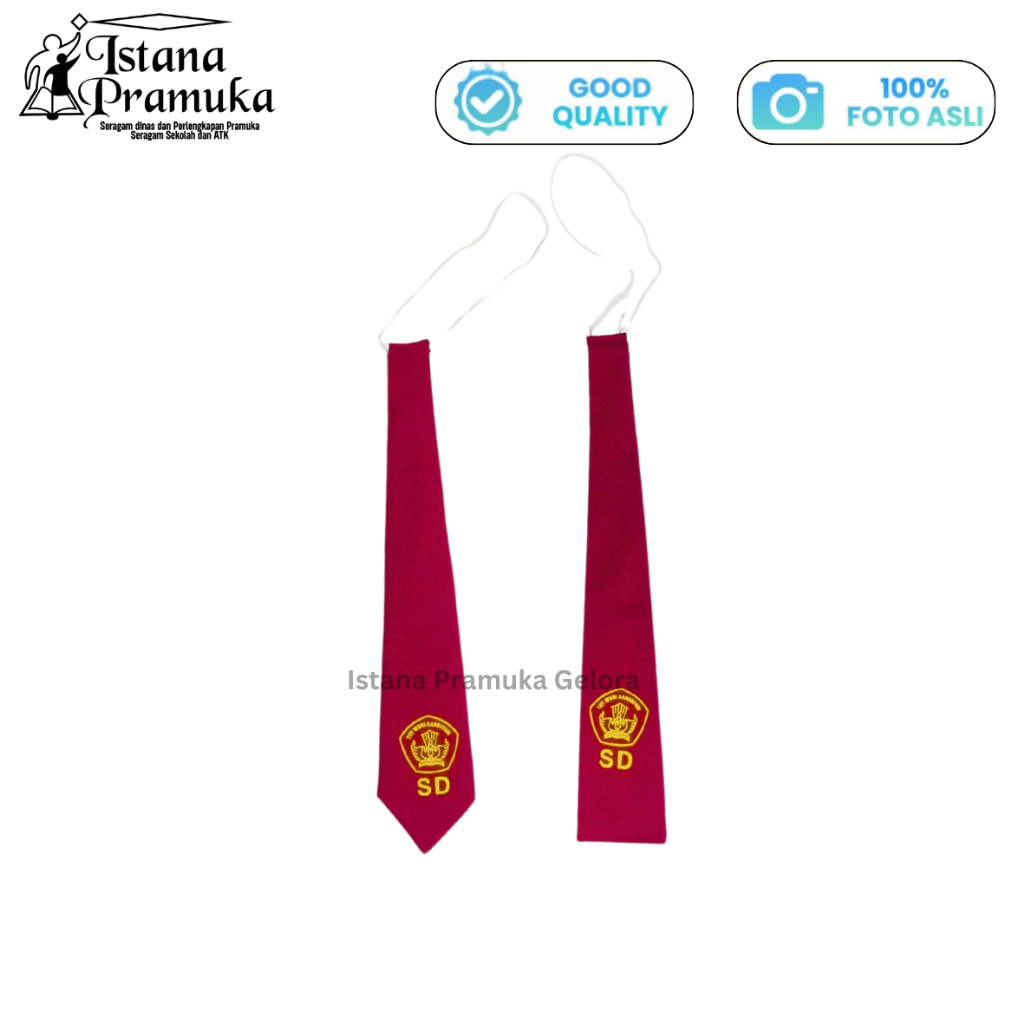 Jual Dasi Sekolah Merah SD Besar / Dasi SD Ukuran Besar - Istana ...