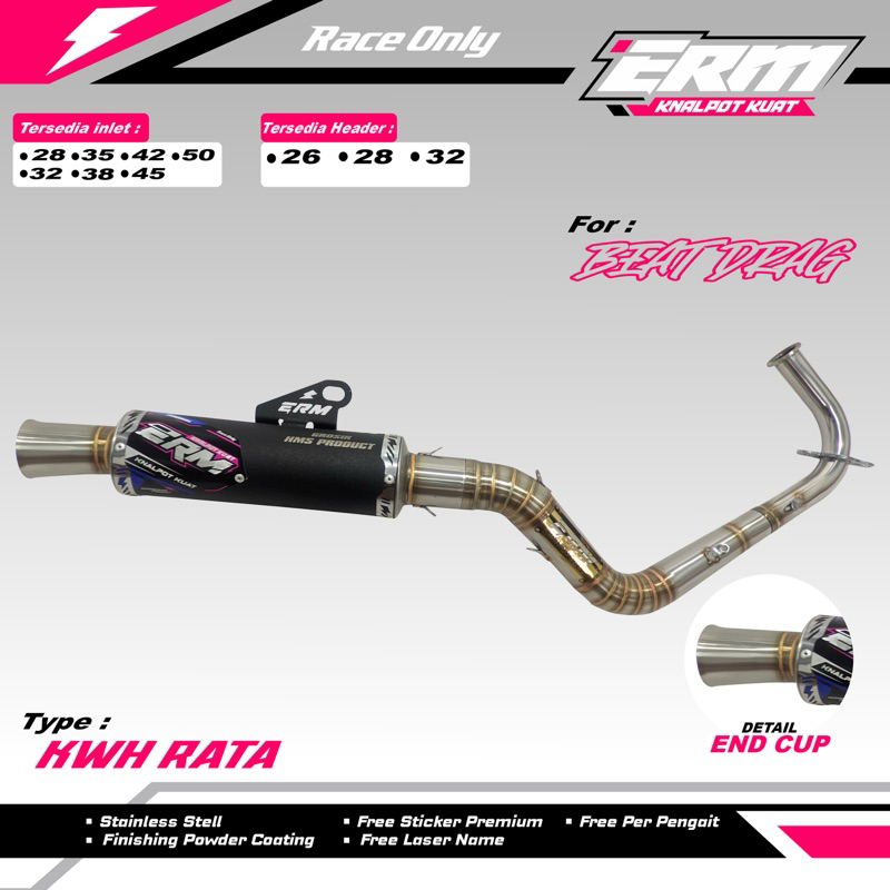 Jual KNALPOT MATIC DRAG ORIGINAL ERM_KNALPOT | Shopee Indonesia