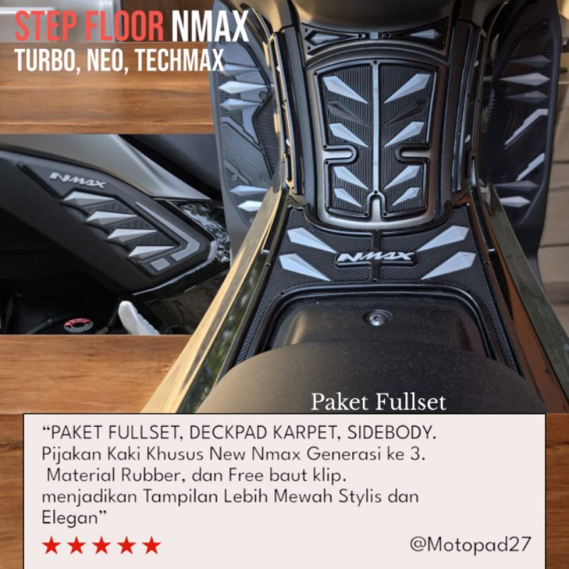 Jual motopad27 aksesoris Rubber fullset nmax turbo nmax techmax nmax ...