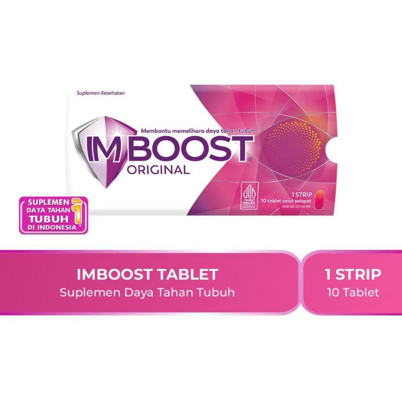 Jual Imboost Original Suplemen Daya Tahan Tubuh (Isi 10 Tablet ...