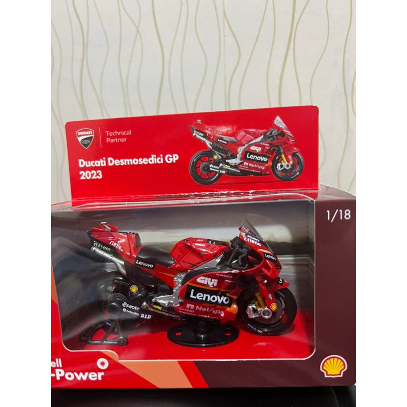 Jual Shell Ducati Desmosedici GP23 Moto GP Diecast Motor Maisto Scale 1 ...