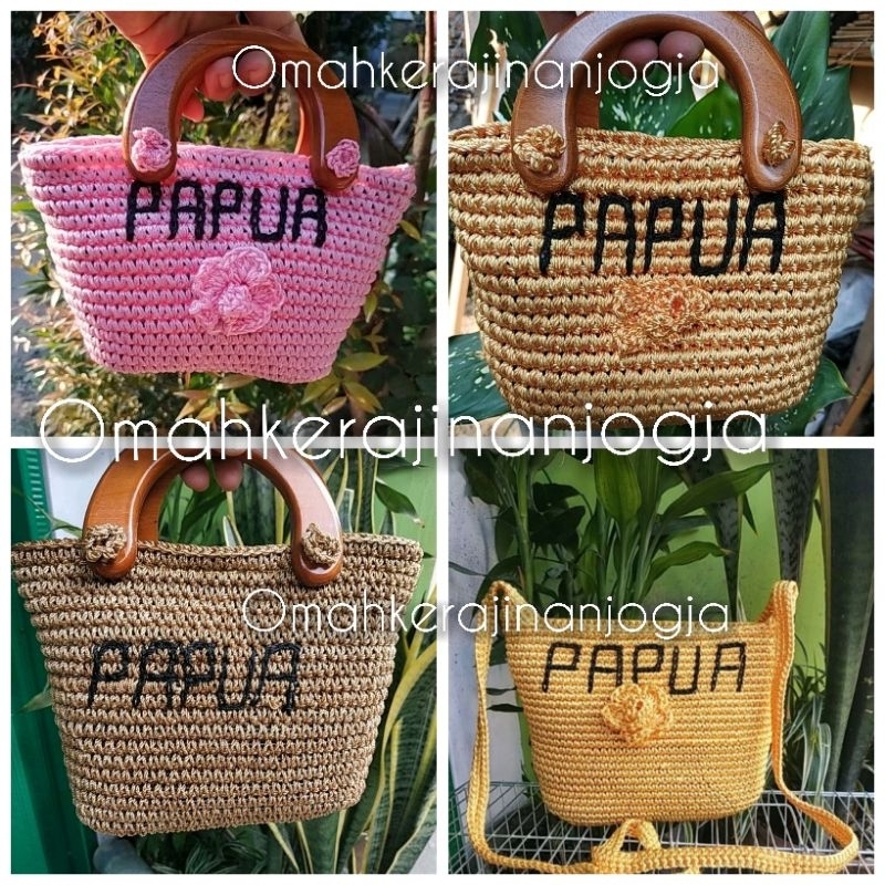 Jual tas papua , noken , tas rajut , tas papua , noken papua | Shopee ...