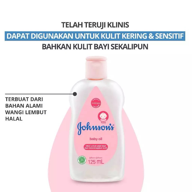 Jual Johnsons Baby Oil minyak Bayi 125 ml | Shopee Indonesia